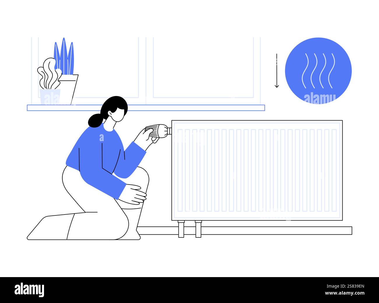 Control heating isolated cartoon vector illustrations Stock Vector ...