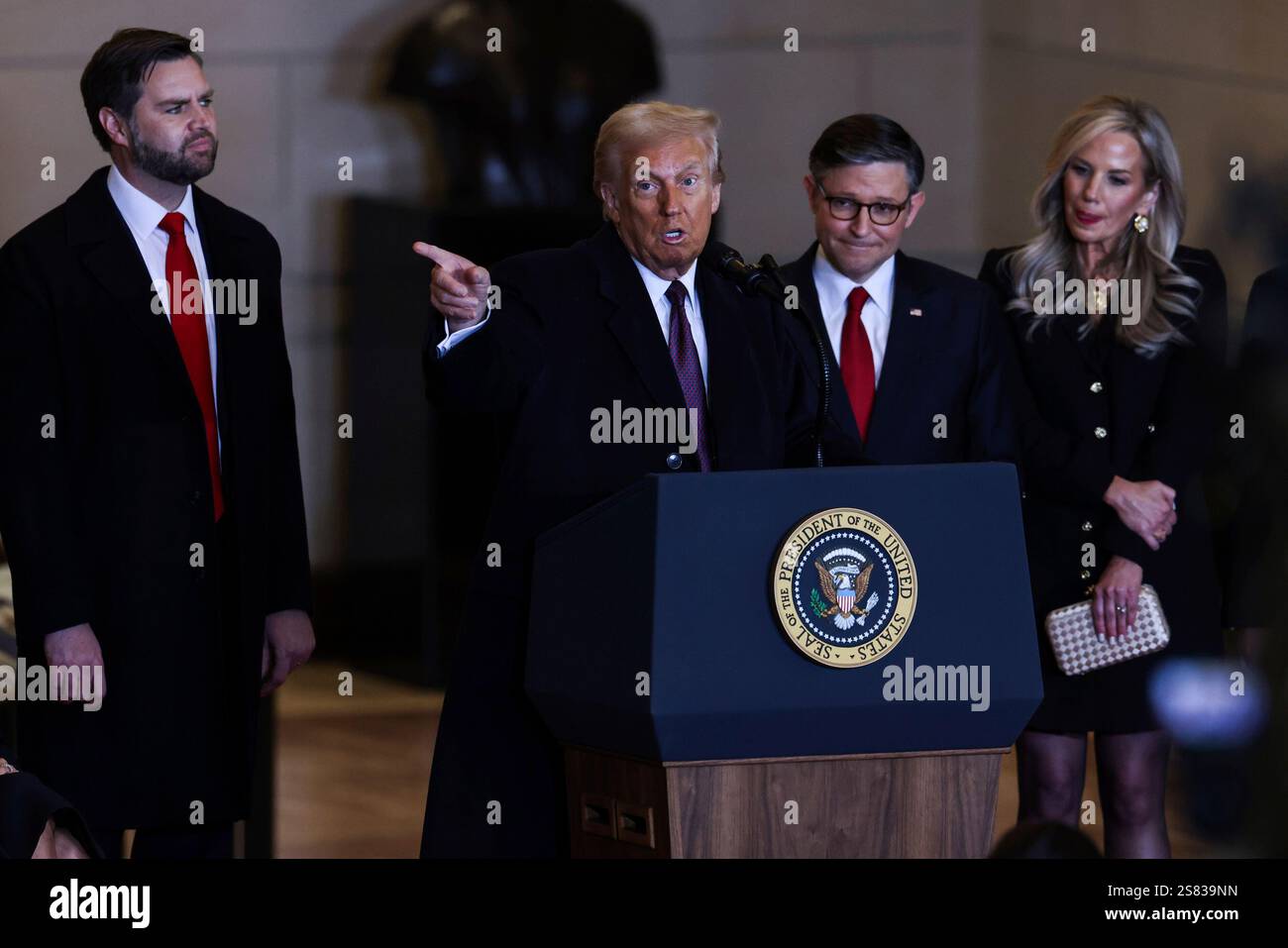 Vice President JD Vance, President Donald Trump, House Speaker Mike ...