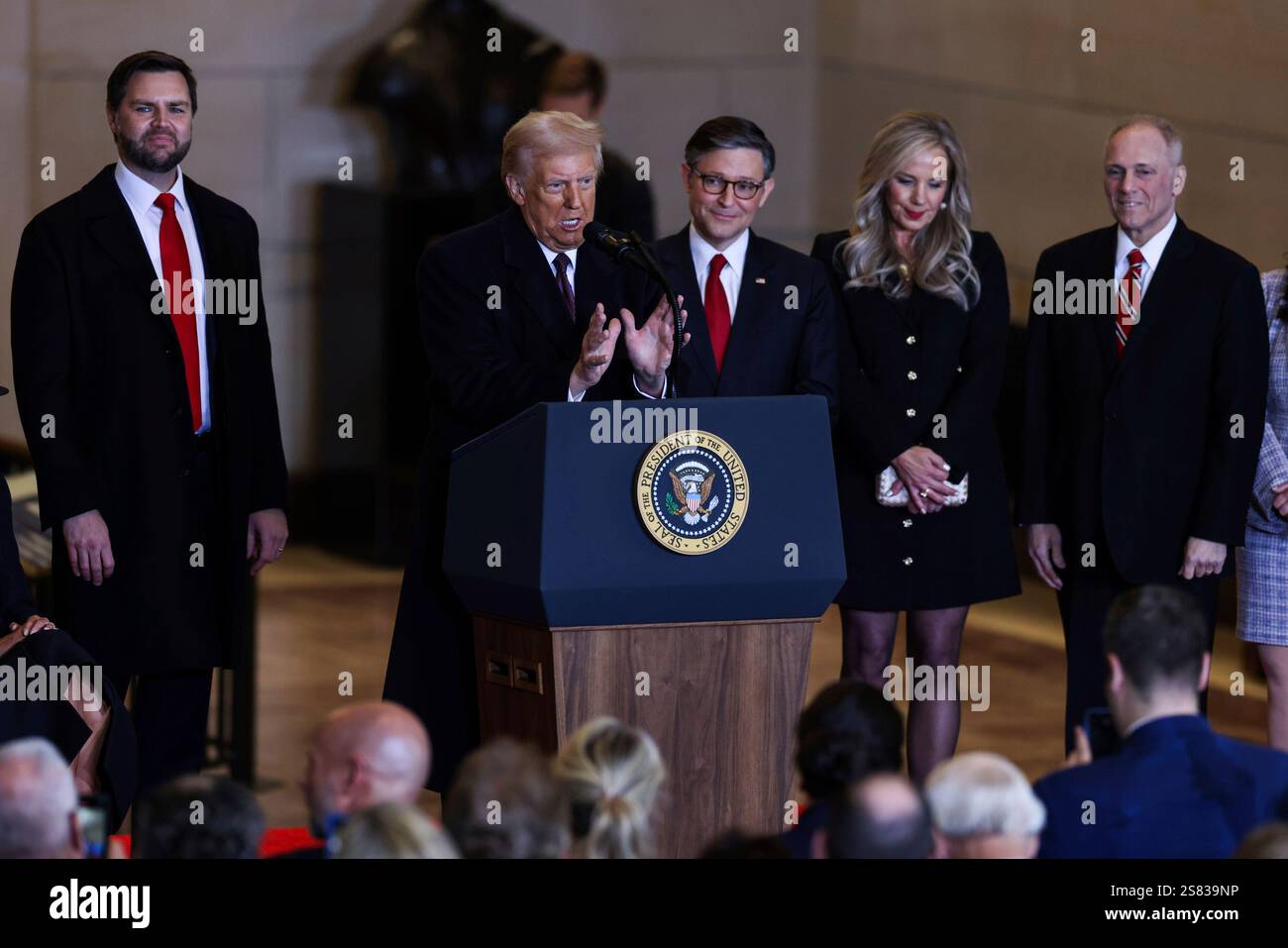 Vice President JD Vance, President Donald Trump, House Speaker Mike ...
