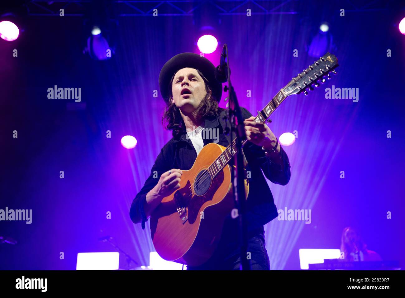 British guitarist and songwriter, James Bay, performing live at the ...