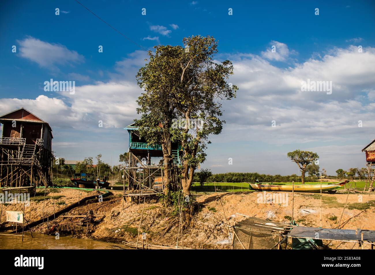 Kampong Phluk, Cambodia, January 15, 2025 Kampong Phluk is a ...