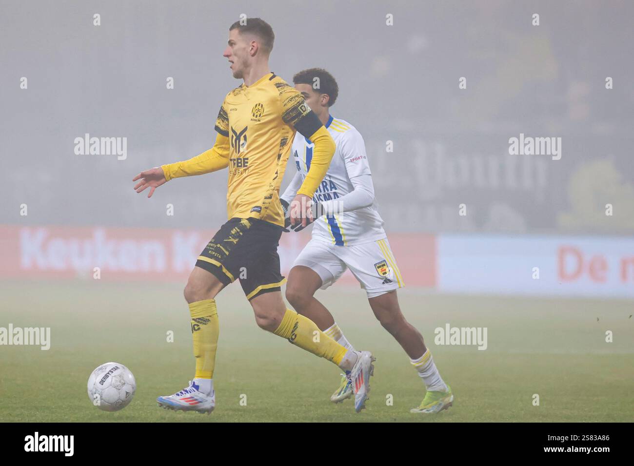 KERKRADE, NETHERLANDS - JANUARY 20: Brian Koglin of Roda JC runs with ...