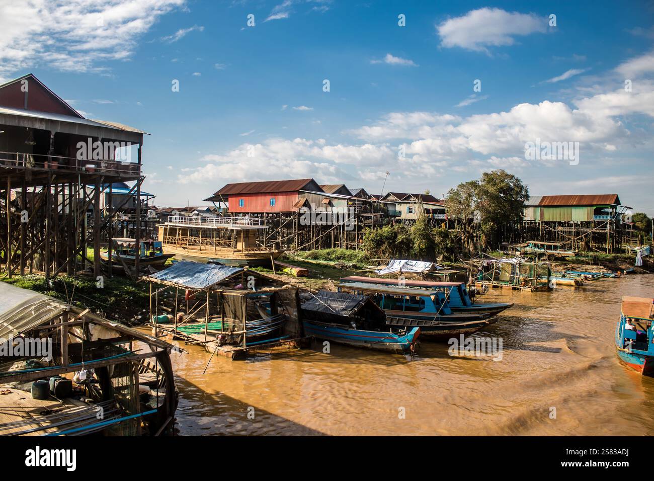 Kampong Phluk, Cambodia, January 15, 2025 Kampong Phluk is a ...