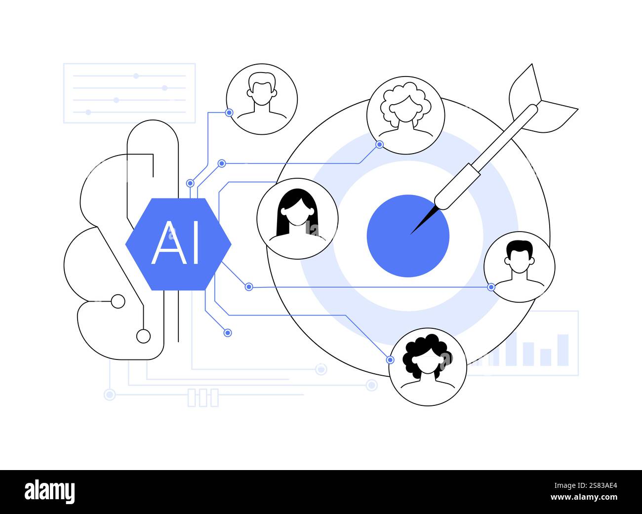 Ai Driven Account Based Marketing Abstract Concept Vector Illustration Stock Vector Image And Art