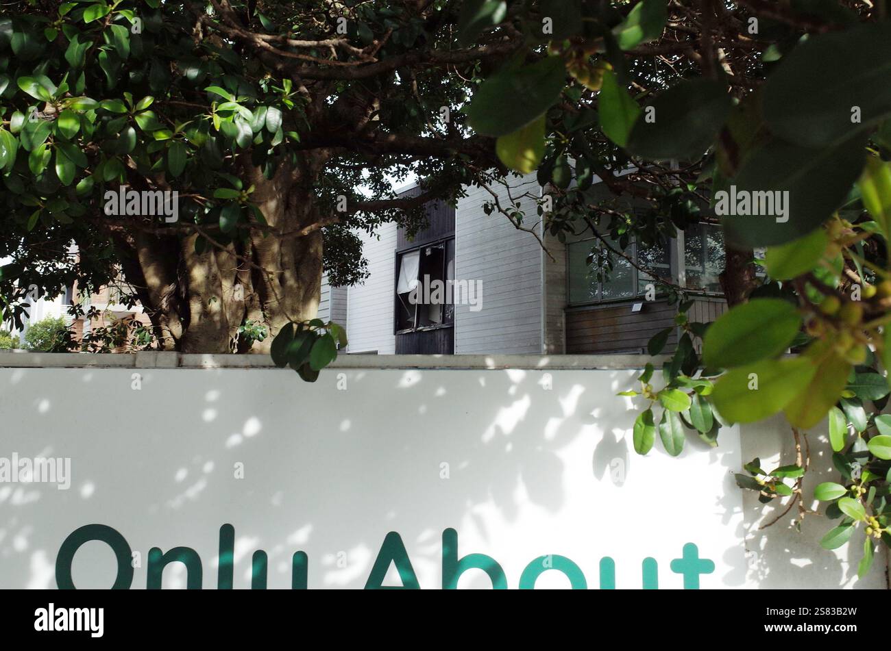 Sydney, Australia. 21st Jan, 2025. Damange at the scene of a fire at a ...