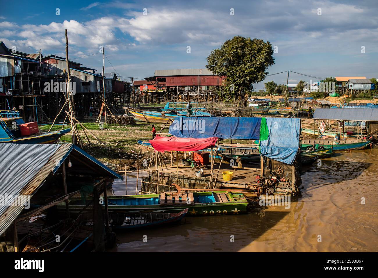 Kampong Phluk, Cambodia, January 15, 2025 Kampong Phluk is a ...