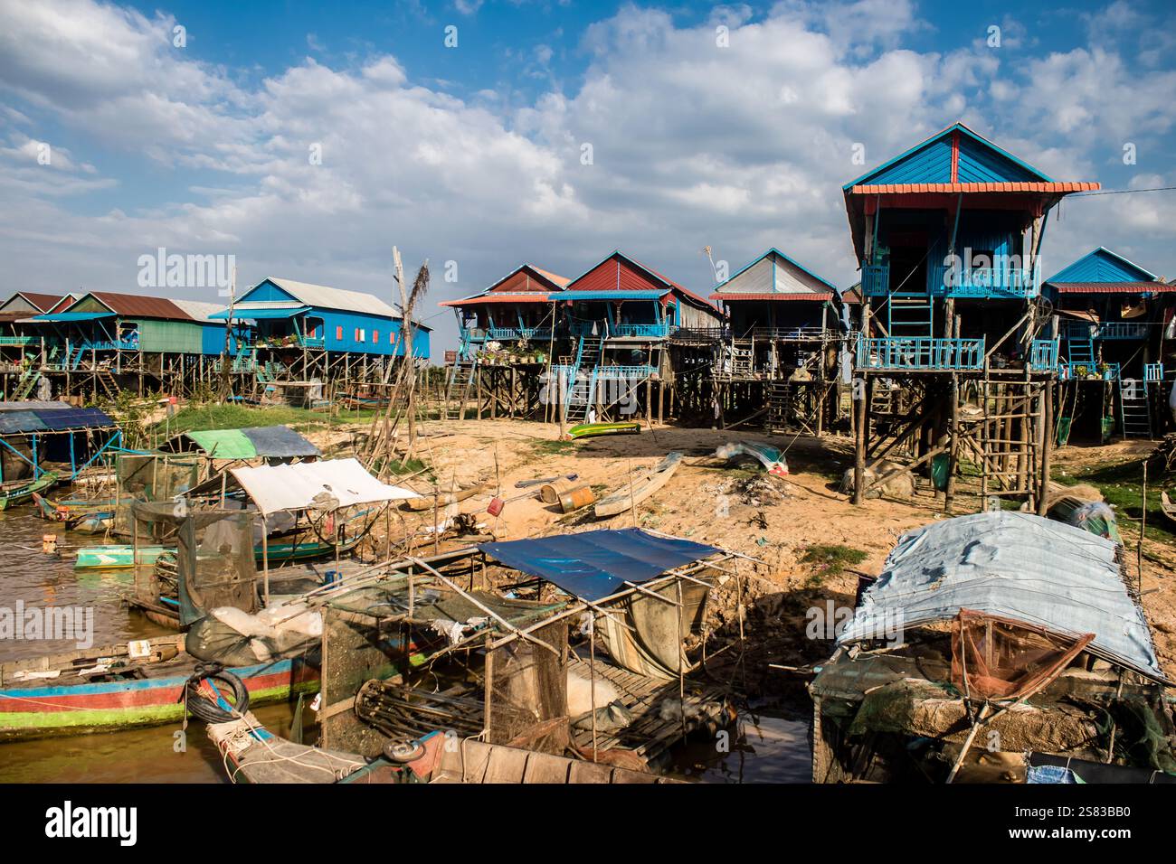 Kampong Phluk, Cambodia, January 15, 2025 Kampong Phluk is a ...
