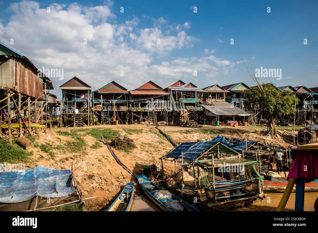 Kampong Phluk, Cambodia, January 15, 2025 Kampong Phluk is a ...