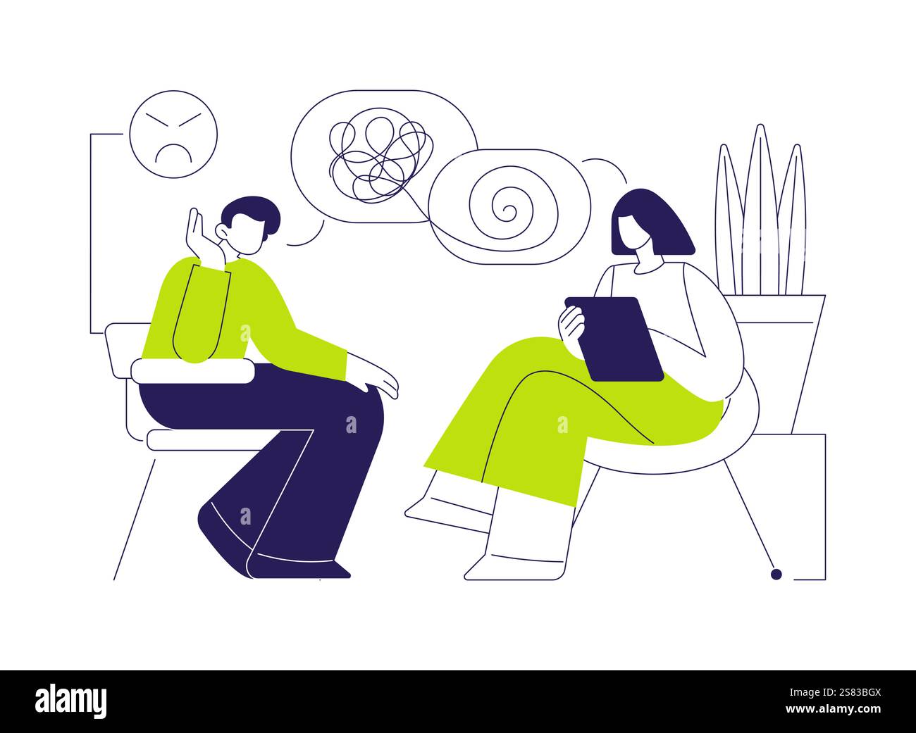 Talk therapy abstract concept vector illustration Stock Vector Image ...