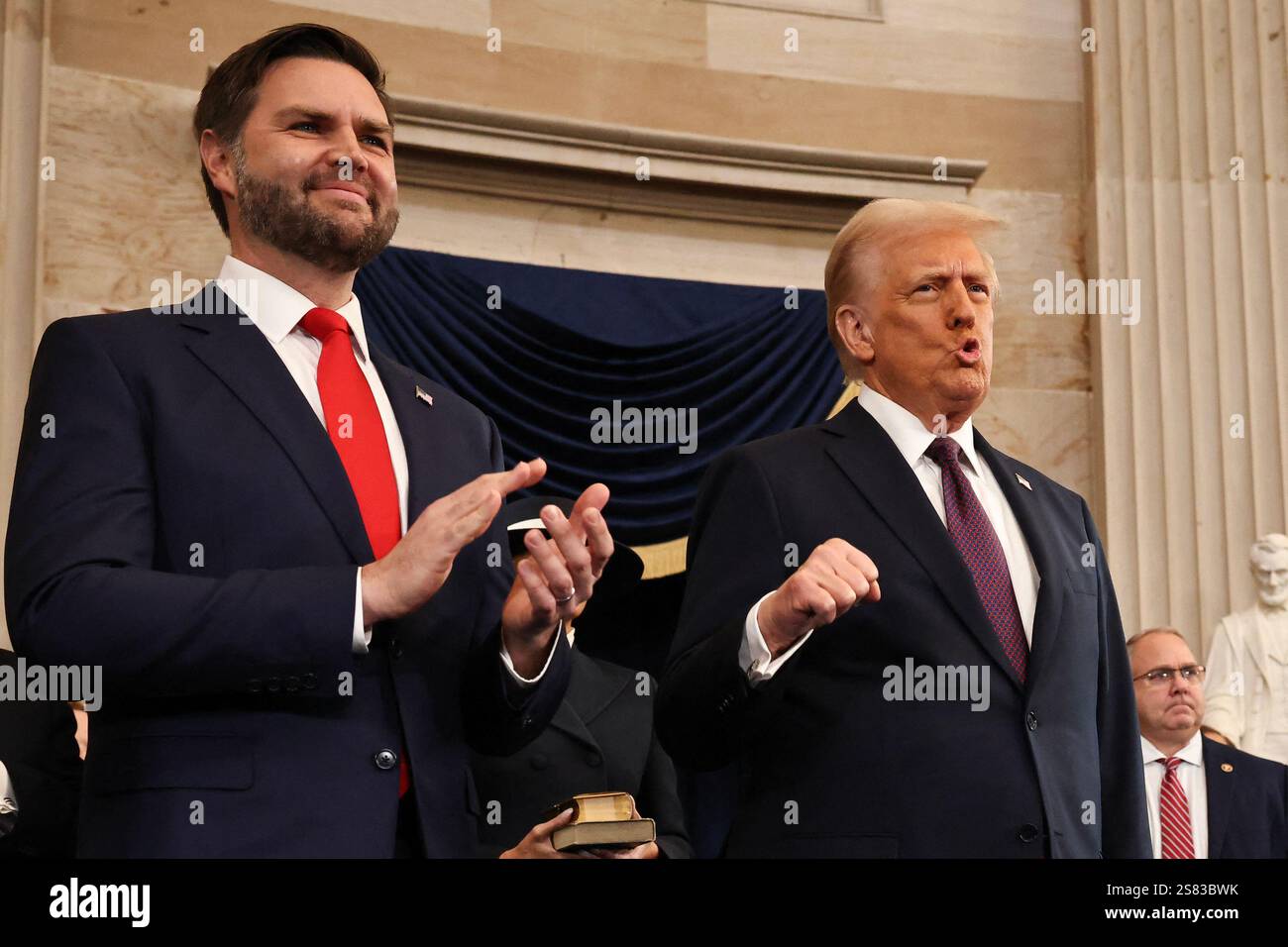 U.S. Vice President-elect former Sen. J.D. Vance (R-OH) and U.S ...