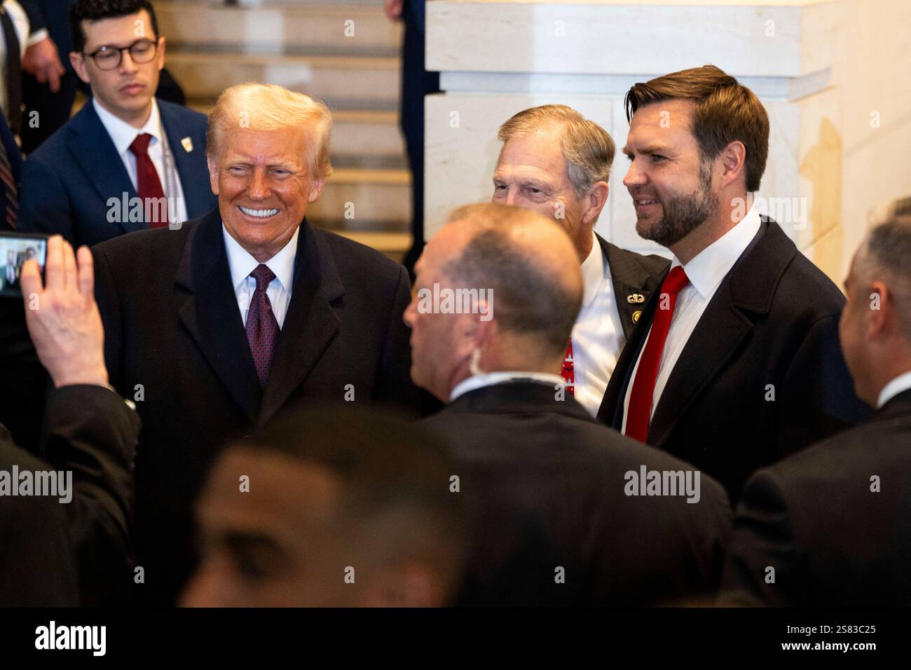 President Donald Trump is photographed with Rep. Brian Babin (R-Texas ...