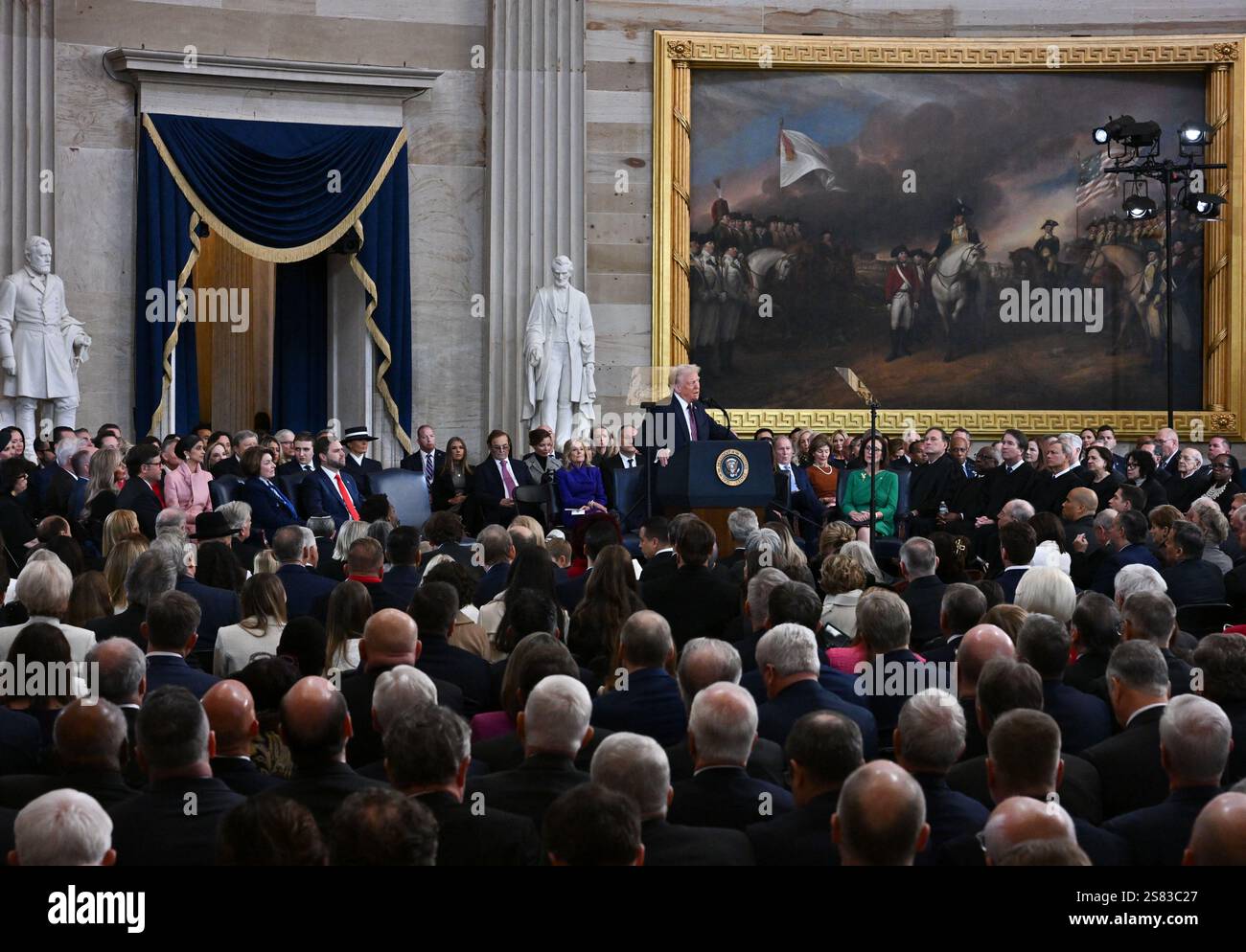 Washington, United States. 20th Jan, 2025. Newly sworn-in President ...