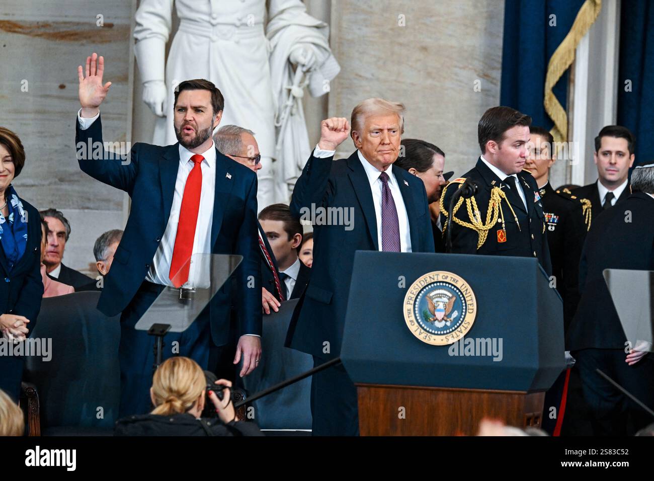 Washington, United States. 20th Jan, 2025. Vice President JD Vance and ...