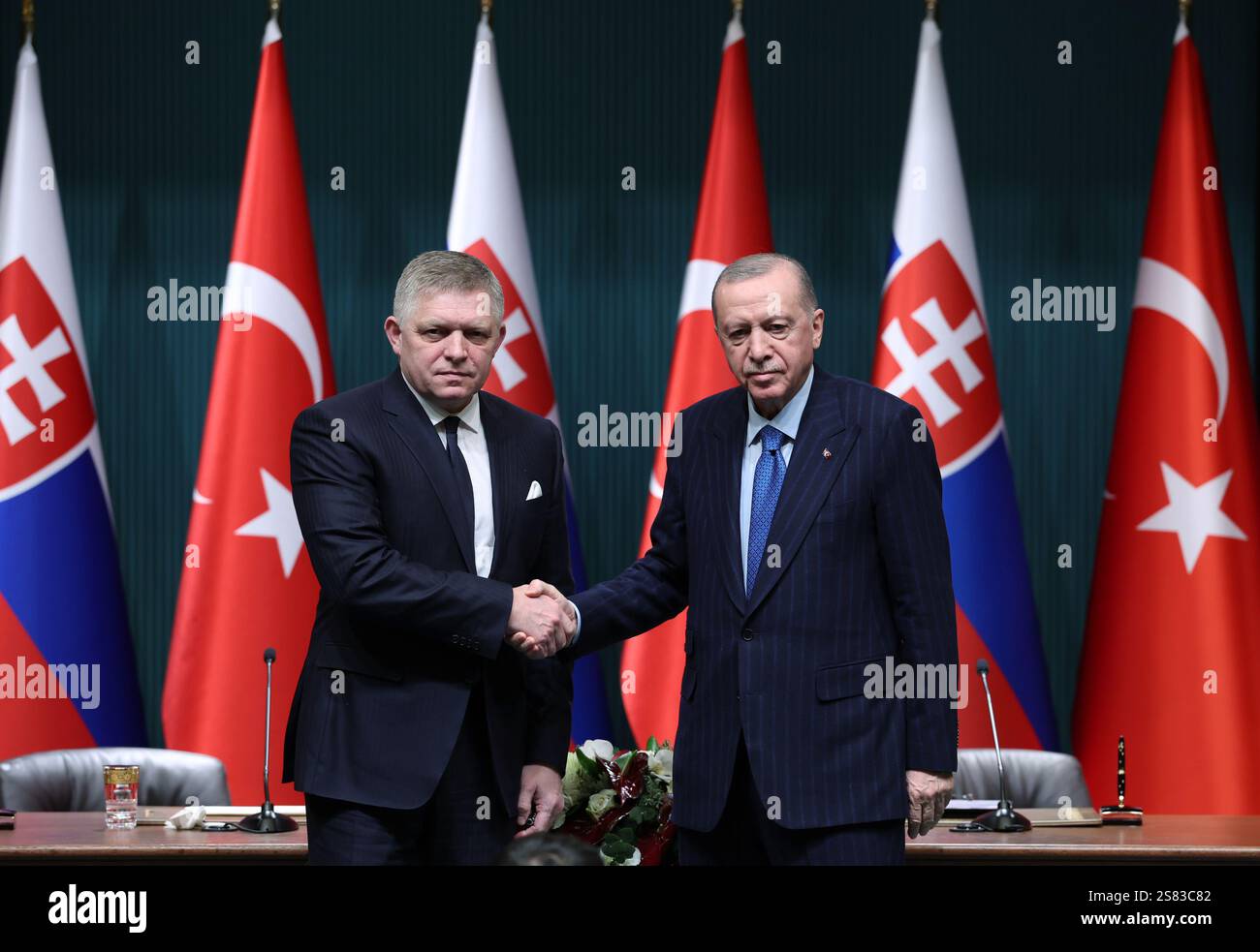 (250120) -- ANKARA, Jan. 20, 2025 (Xinhua) -- Turkish President Recep ...