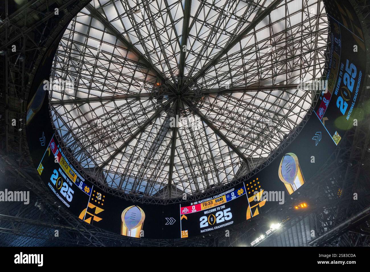 Atlanta, Georgia. 20th Jan, 2025. A general view of the stadium roof ...