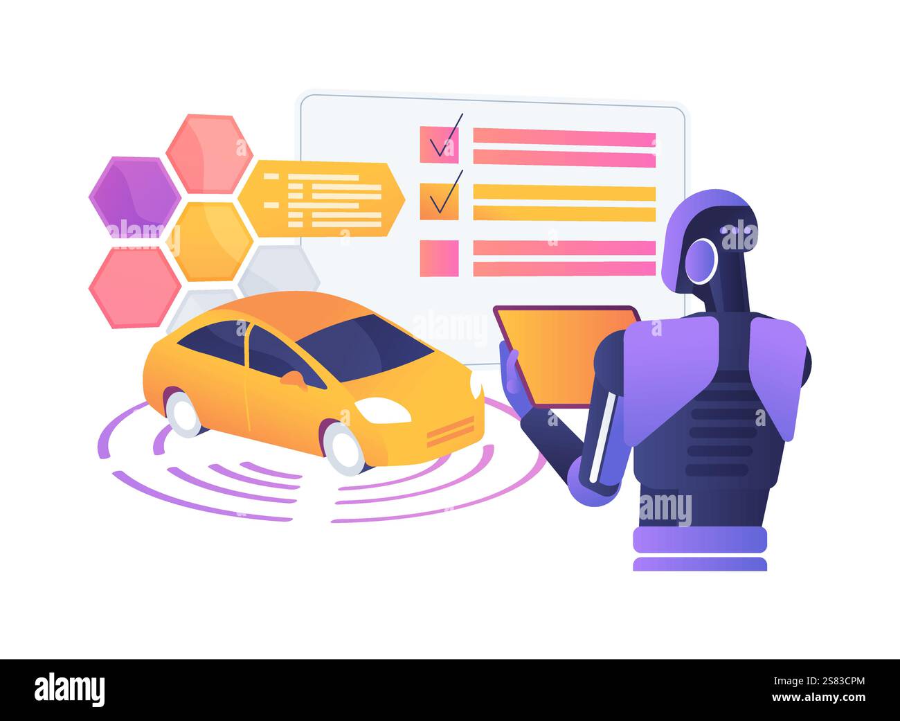 AI-Optimized Prototype Testing abstract concept vector illustration ...