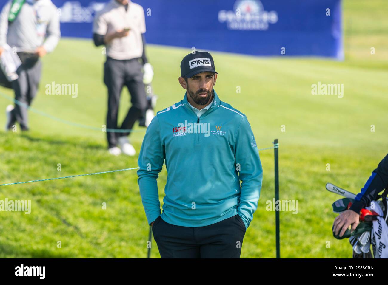 LA JOLLA, CA - JANUARY 20: Matthieu Pavon, the defending 2024 champion ...