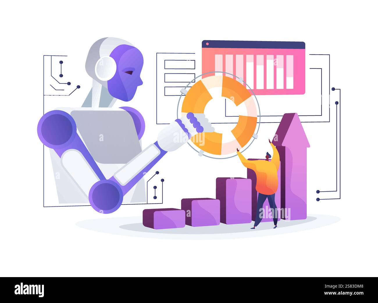 AI-Powered Crisis Response Simulation abstract concept vector ...