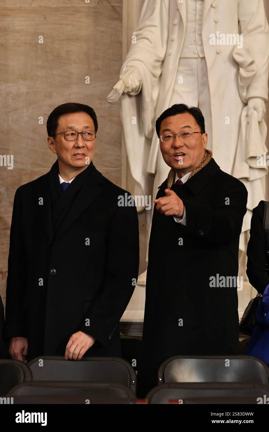 Washington, United States. 20th Jan, 2025. Vice President of China Han ...