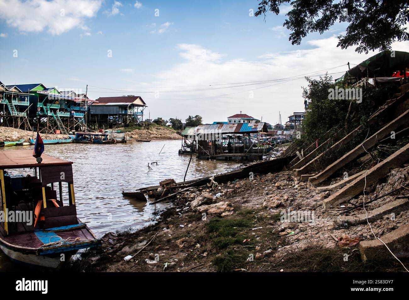Kampong Phluk, Cambodia, January 15, 2025 Kampong Phluk is a ...