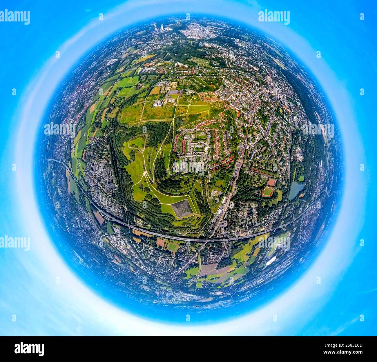 Aerial photo, Rungenberg slagheap, also Rungenberghalde slagheap, with ...