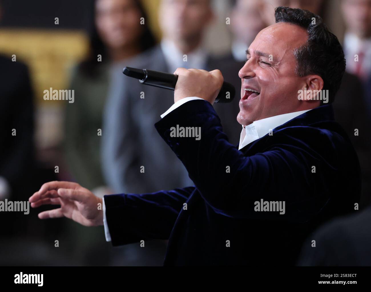 Washington, Dc, USA. 20th Jan, 2025. Opera singer Christopher Macchio ...