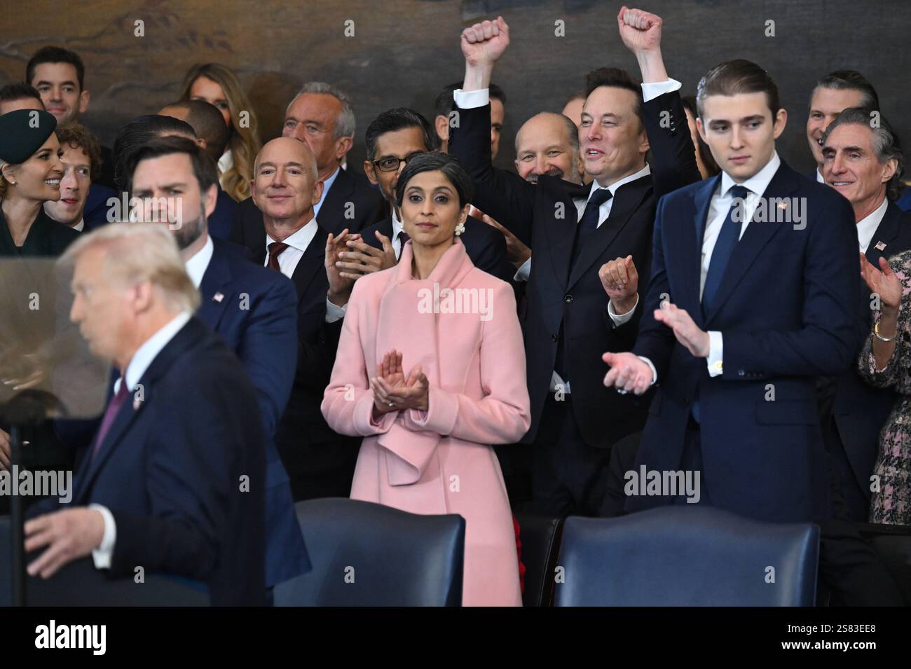 Washington, Dc, USA. 20th Jan, 2025. Tesla and SpaceX CEO Elon Musk ...