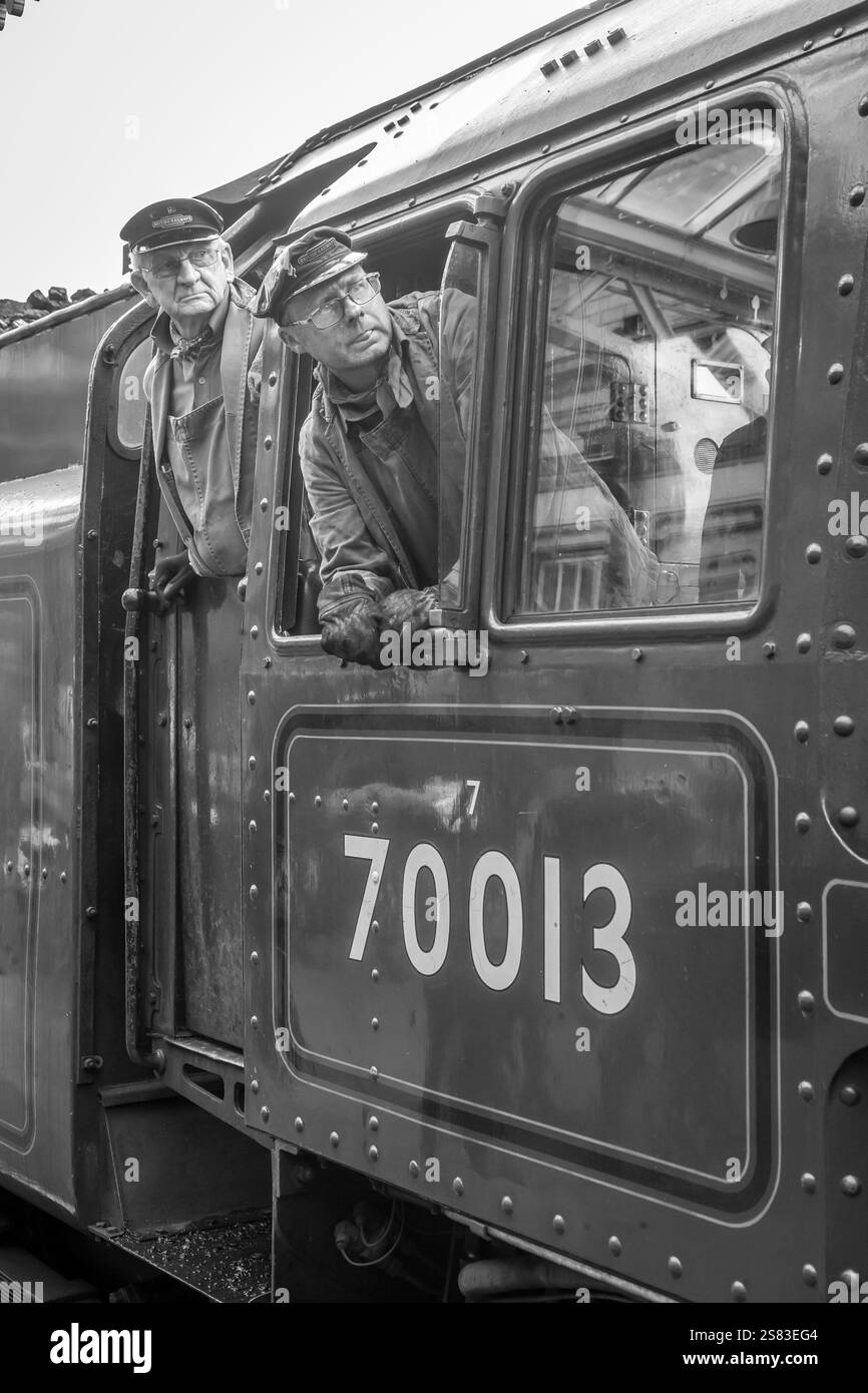 BR '7P' 4-6-2 No. 70013 'Oliver Cromwell', Quorn and Woodhouse station ...