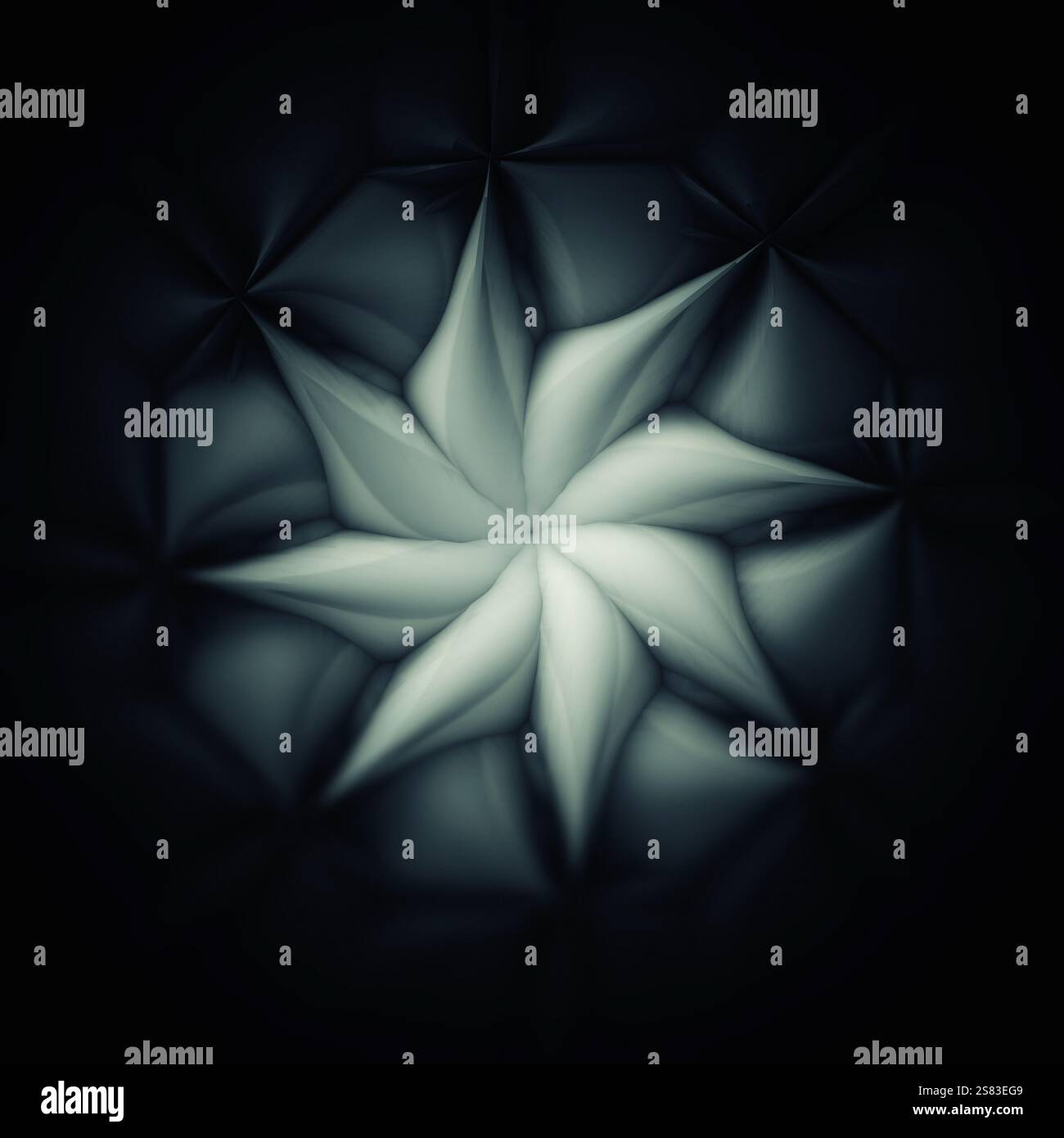 3d render of abstract art with surreal 3d machinery industrial turbine ...