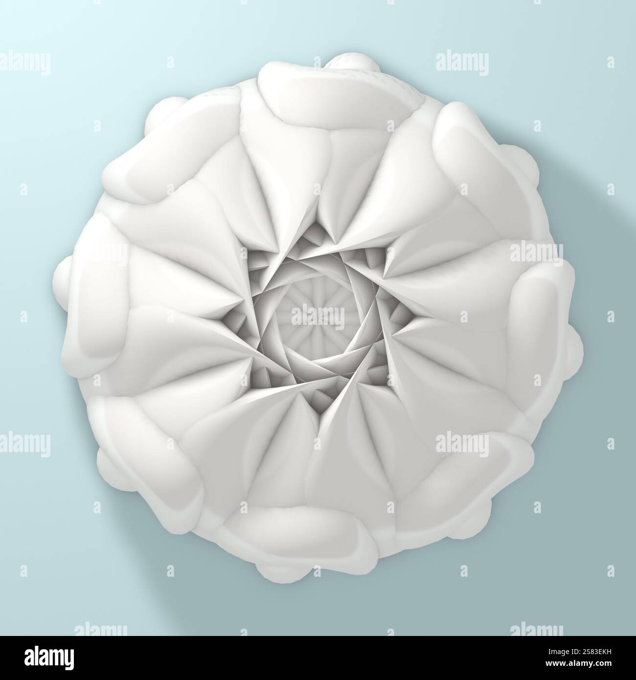 3d render of abstract art with surreal 3d machinery industrial turbine ...