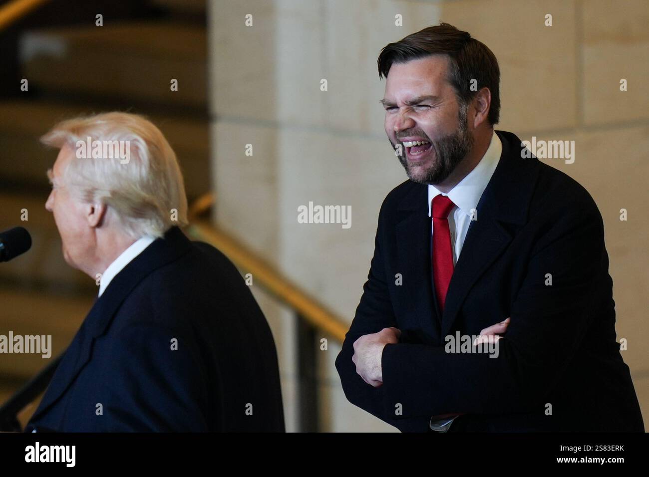 Washington, Dc, USA. 20th Jan, 2025. Vice President JD Vance laughs as ...