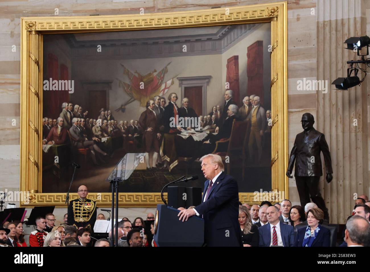 Washington, United States. 20th Jan, 2025. U.S. President Donald Trump ...