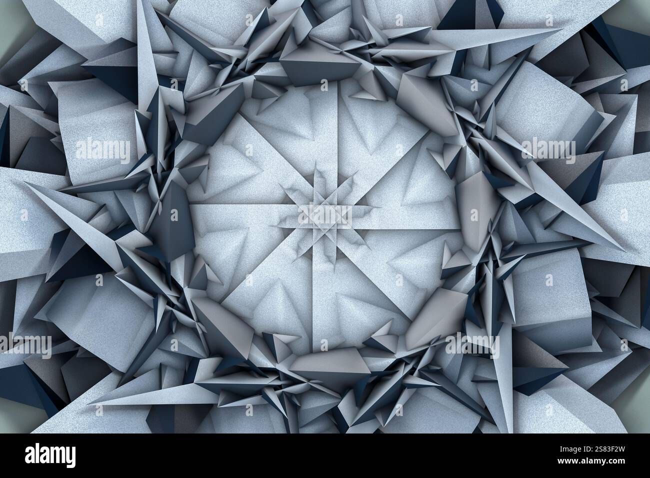 3d render of abstract art with surreal 3d machinery industrial turbine ...