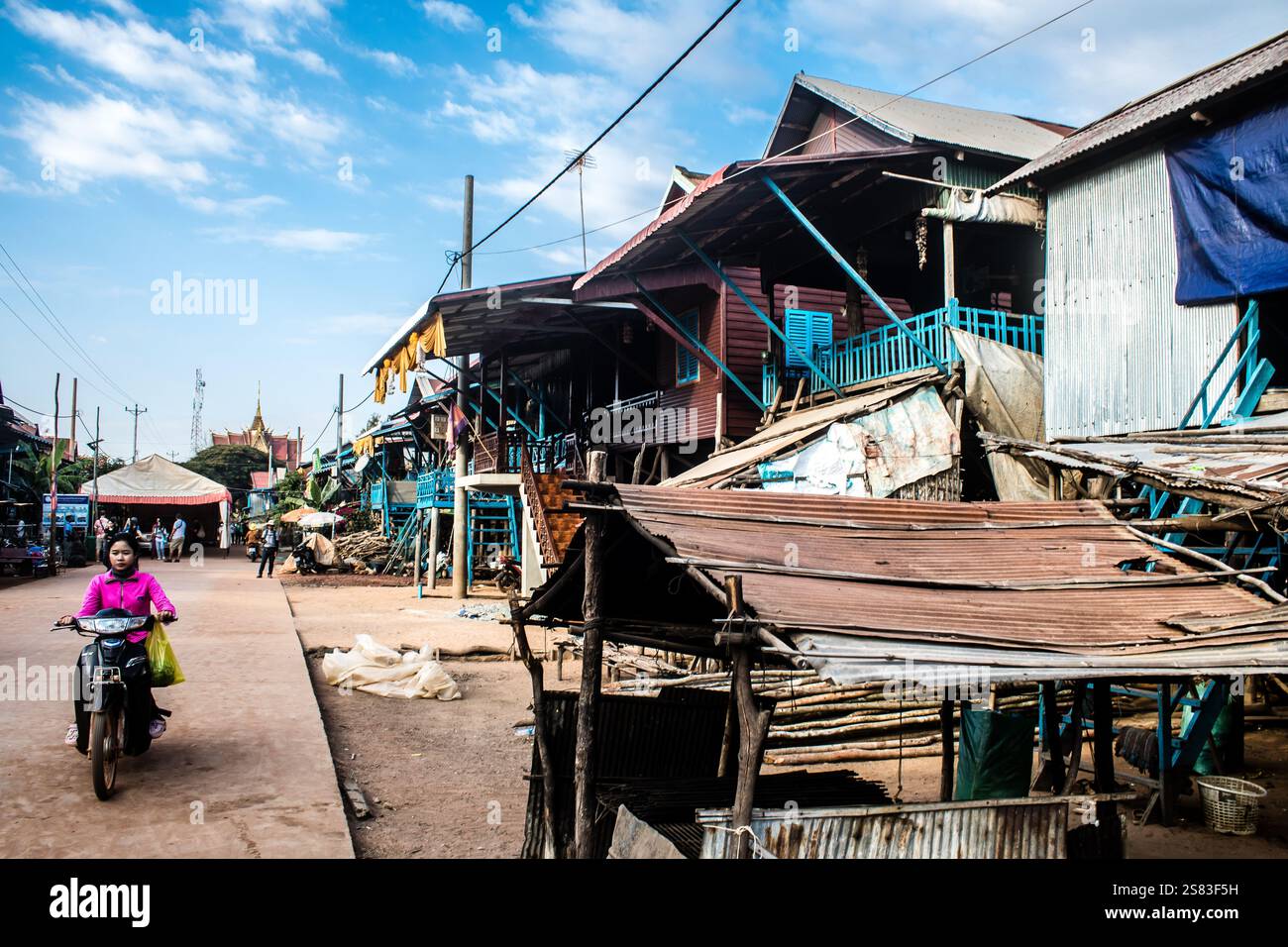 Kampong Phluk, Cambodia, January 15, 2025 Kampong Phluk is a ...