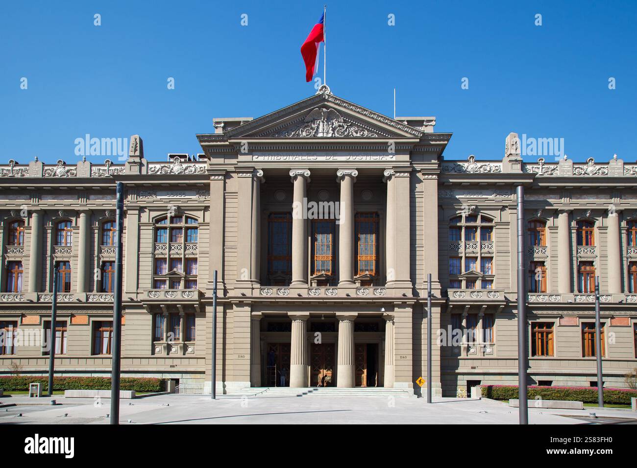The Supreme Court ornate historical building facade in downtown ...