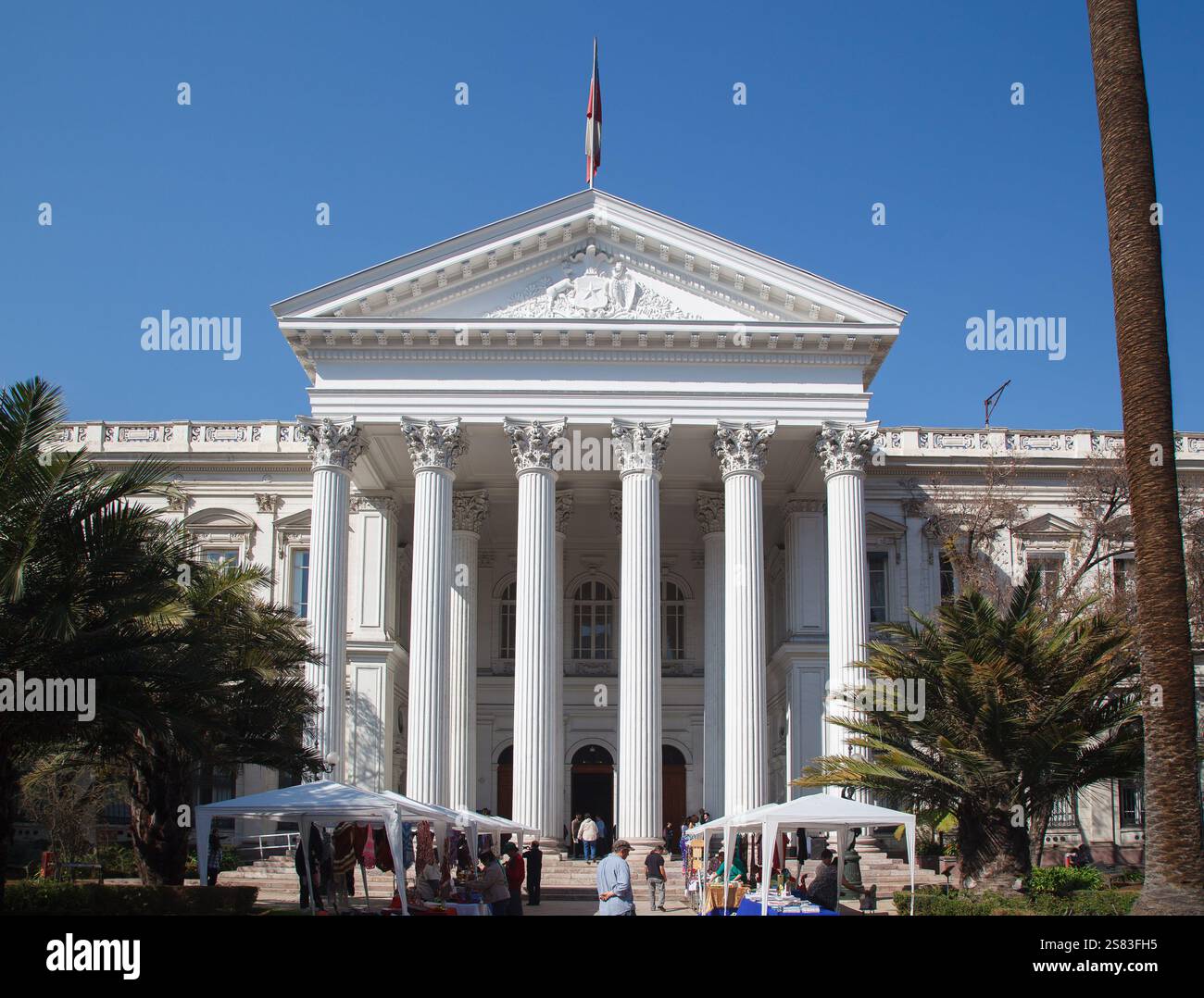 The classic facade of the Former National Congress Building in downtown ...