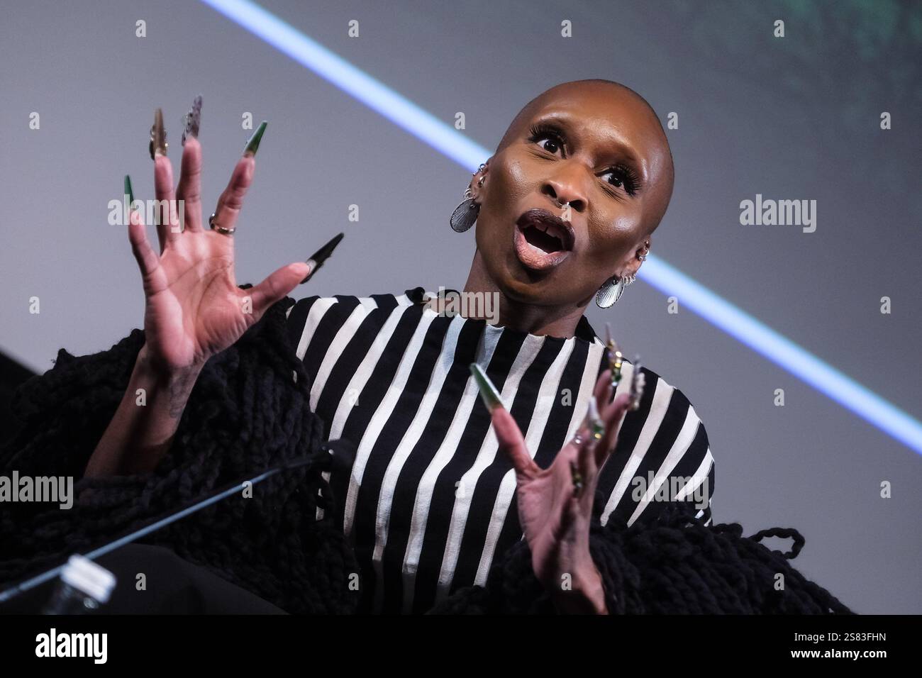 London, UK. 20th Jan, 2025. Cynthia Erivo on stage at Mark Kermode in ...
