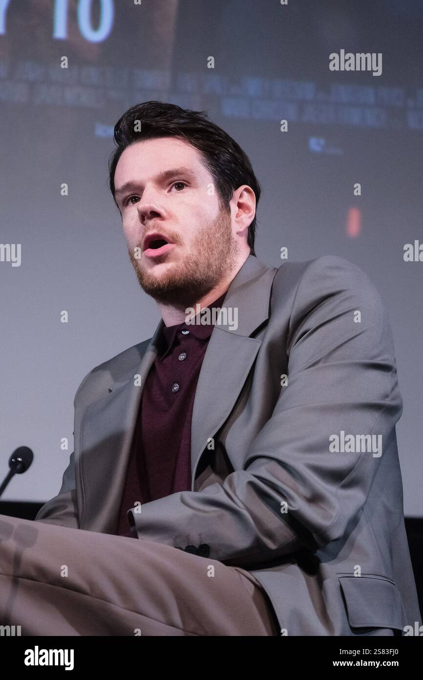 London, UK. 20th Jan, 2025. Connor Swindells on stage at Mark Kermode ...