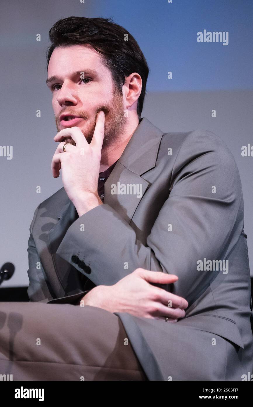 London, UK. 20th Jan, 2025. Connor Swindells on stage at Mark Kermode ...