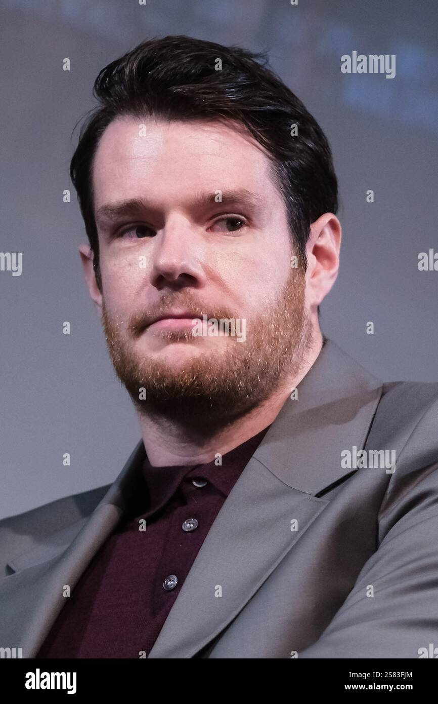 London, UK. 20th Jan, 2025. Connor Swindells on stage at Mark Kermode ...