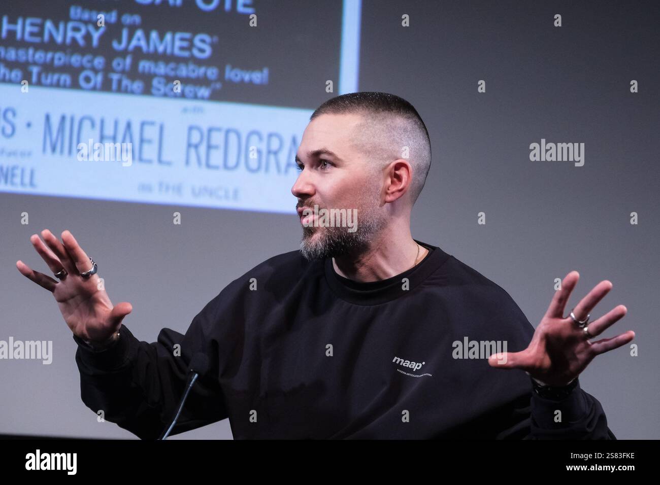 London, UK. 20th Jan, 2025. Robert Eggers on stage at Mark Kermode in ...