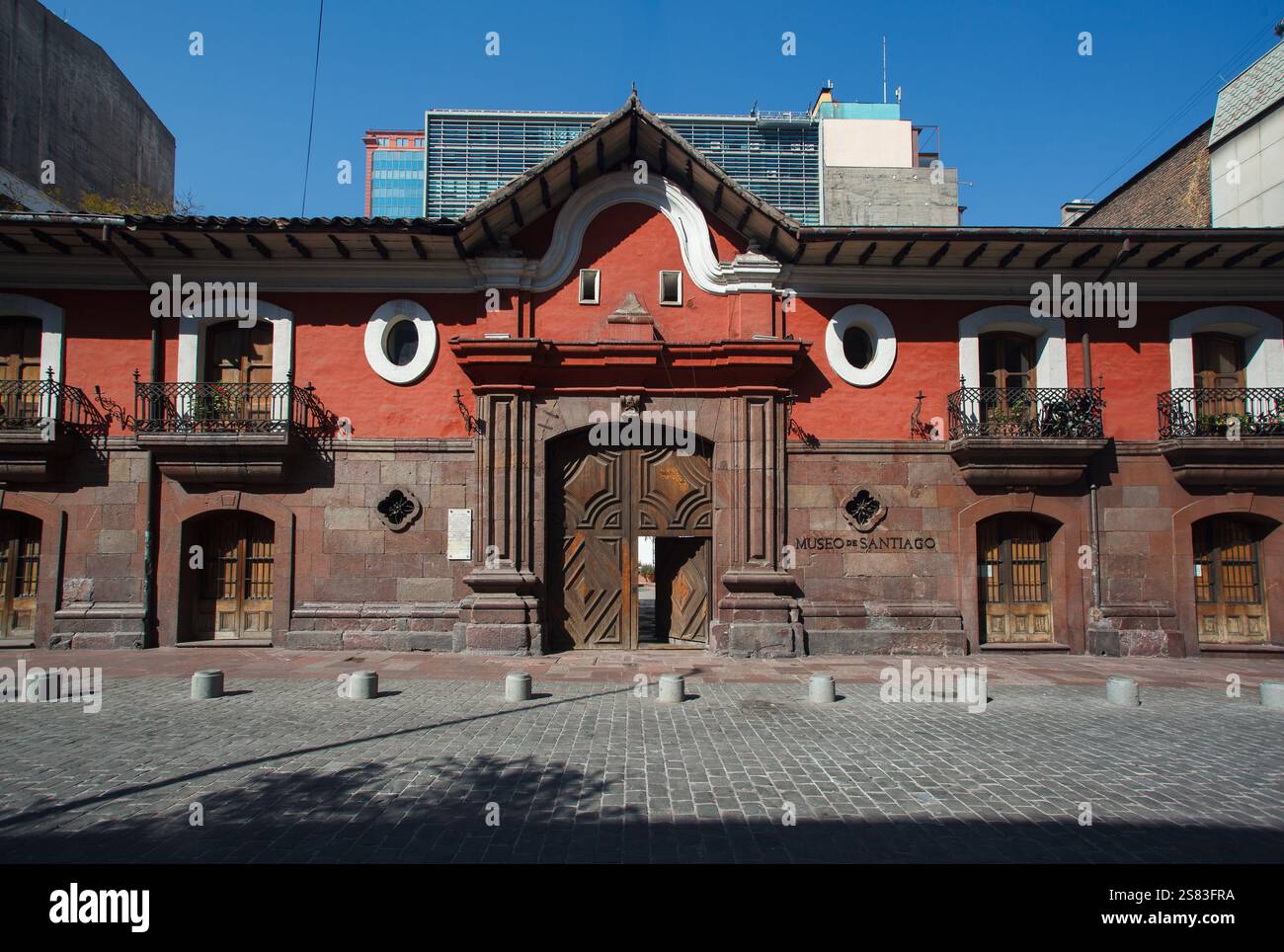 The Casa Colorada historical house in downtown Santiago de Chile Stock ...
