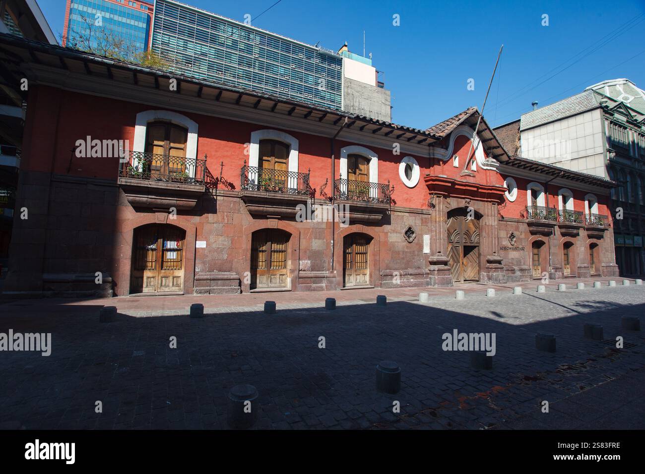 The Casa Colorada historical house in downtown Santiago de Chile Stock ...