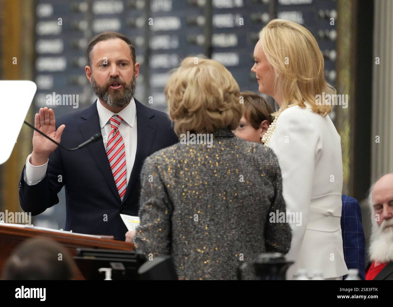Austin, Tx, USA. 14th Jan, 2025. State Rep. DUSTIN BURROWS, R-Lubbock ...