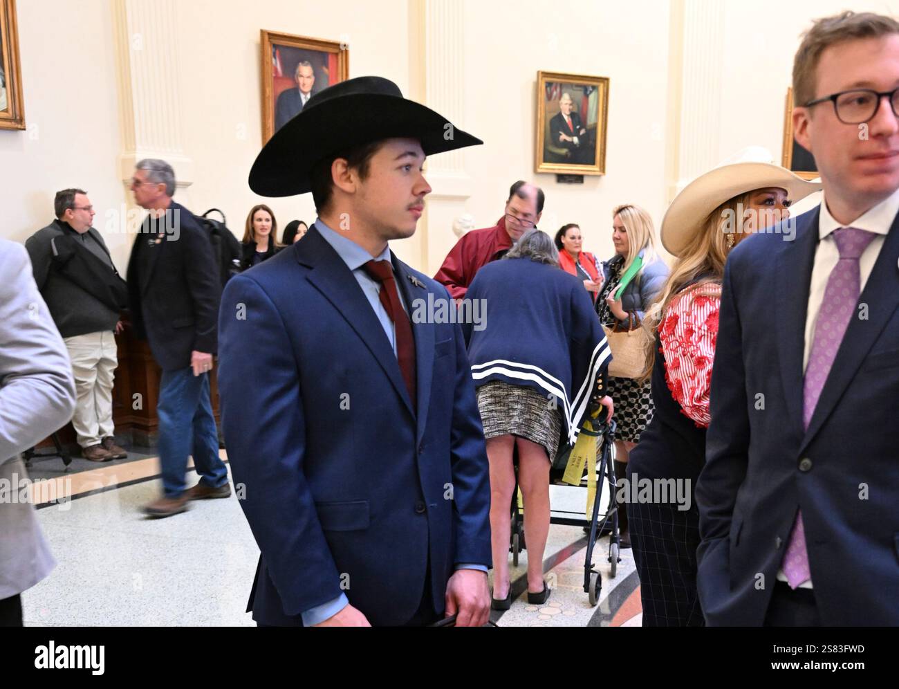 Austin, Tx, USA. 14th Jan, 2025. Activist KYLE RITTENHOUSE stands in ...
