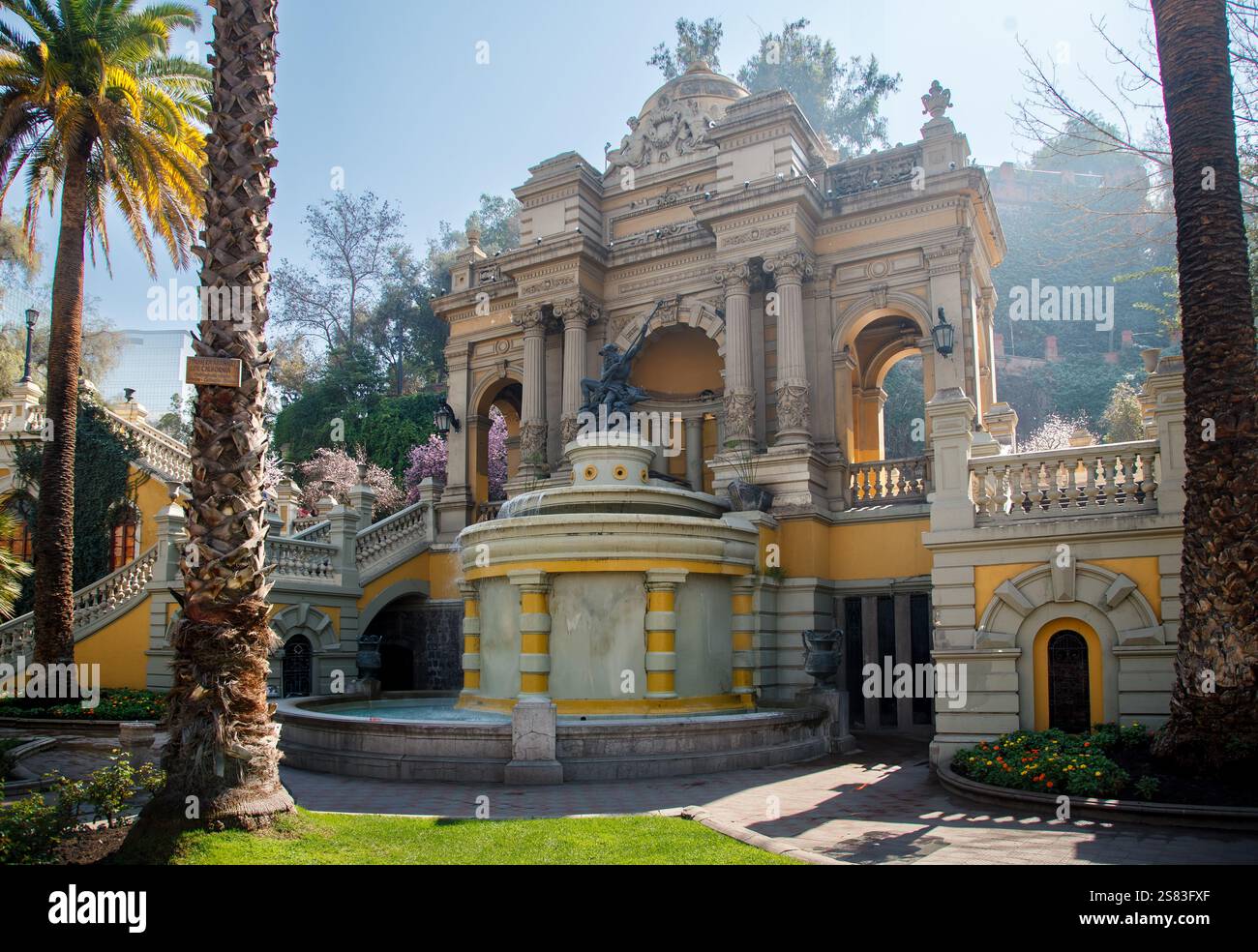 The Terraza and Fuente Neptune fountain in Cerro de Santa Lucia ...