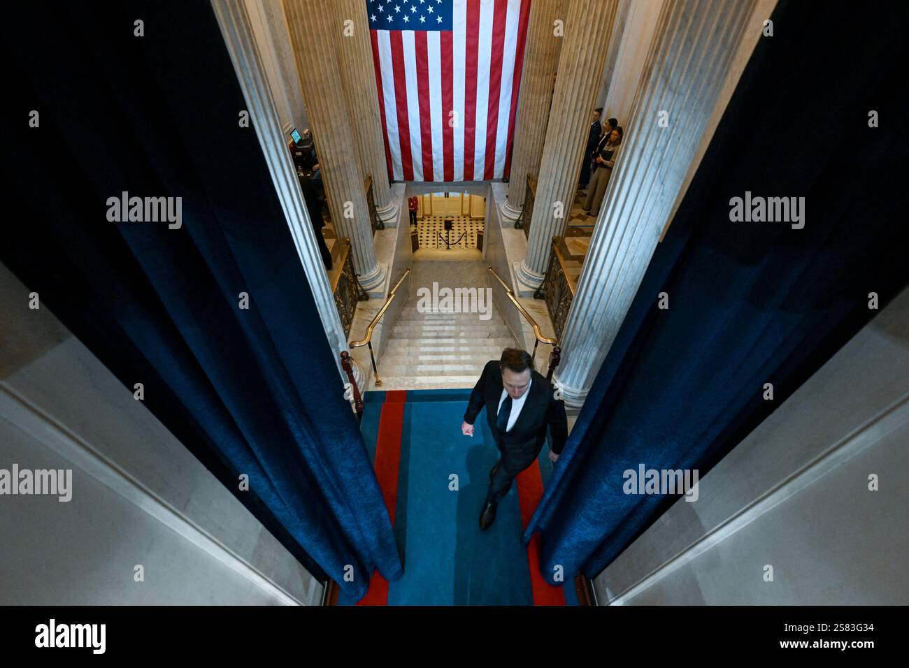 Washington, Dc, USA. 20th Jan, 2025. NYTINAUG25 -- Elon Musk entering ...
