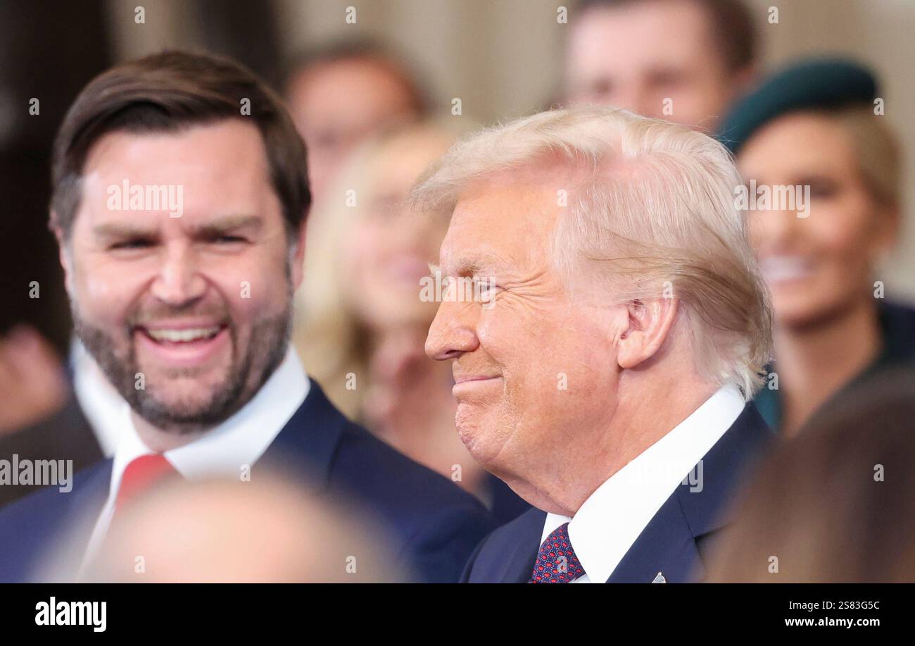 Washington, Dc, USA. 20th Jan, 2025. U.S. Vice President-elect J.D ...
