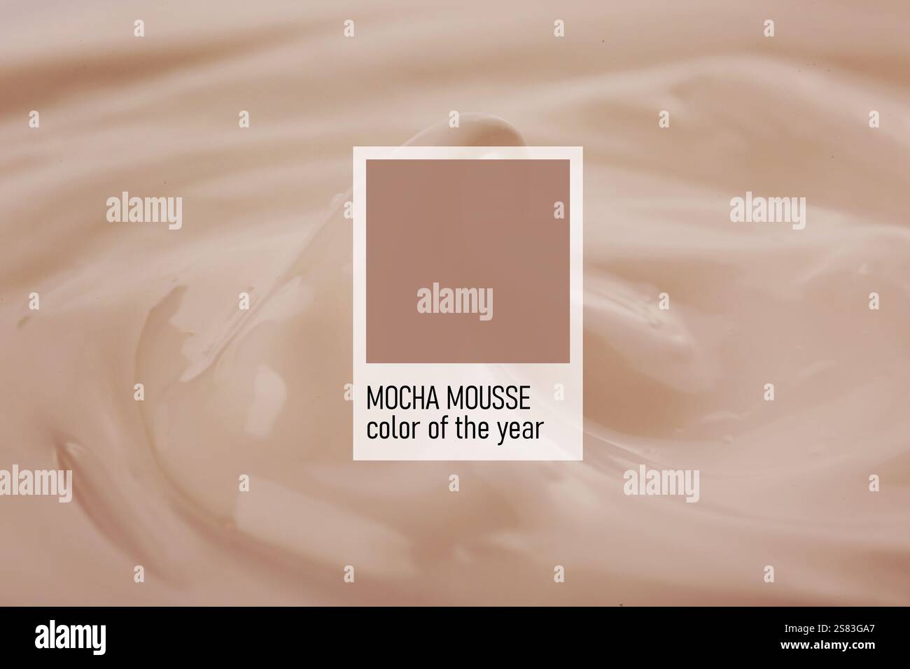 Texture of cream, closeup. Mocha Mousse - color of year 2025 Stock ...