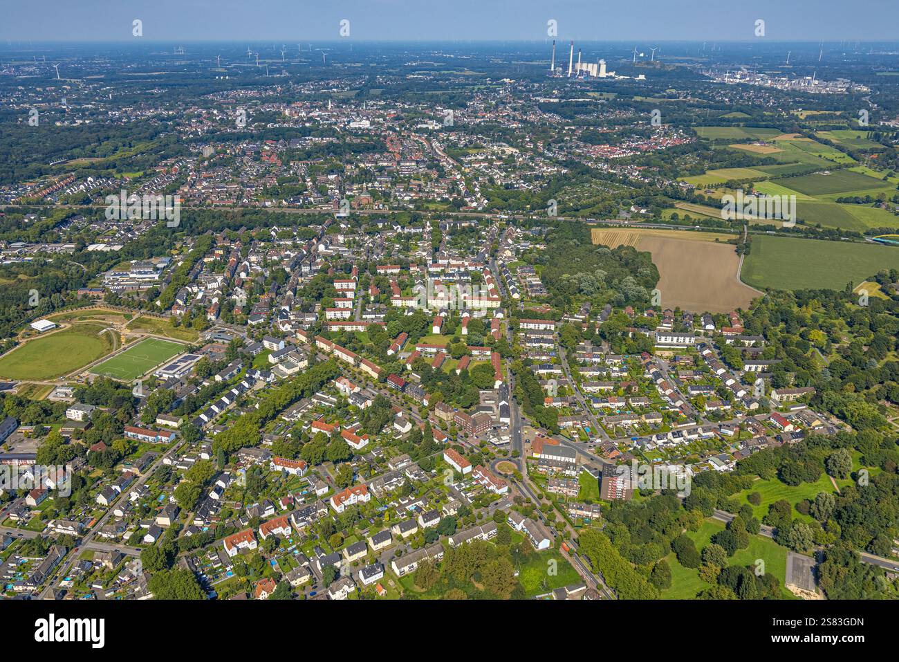 Rhine ruhr satellite view hi-res stock photography and images - Alamy